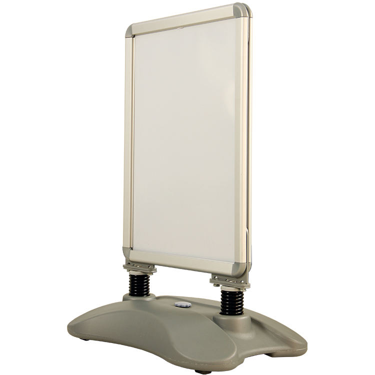 Outdoor sign frames and holders with 2 sided metal pavement stand