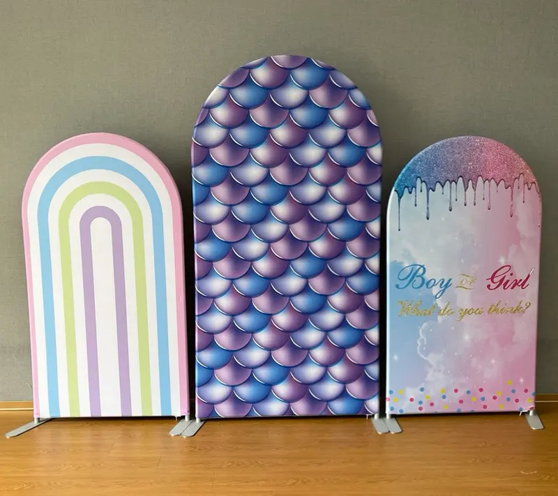 Custom Portable Arch Backdrop Wall 3 Round Arch Panel Birthday Wedding ...