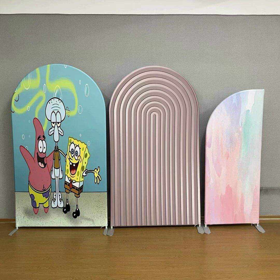 Custom Portable Arch Backdrop Wall 3 Round Arch Panel Birthday Wedding ...