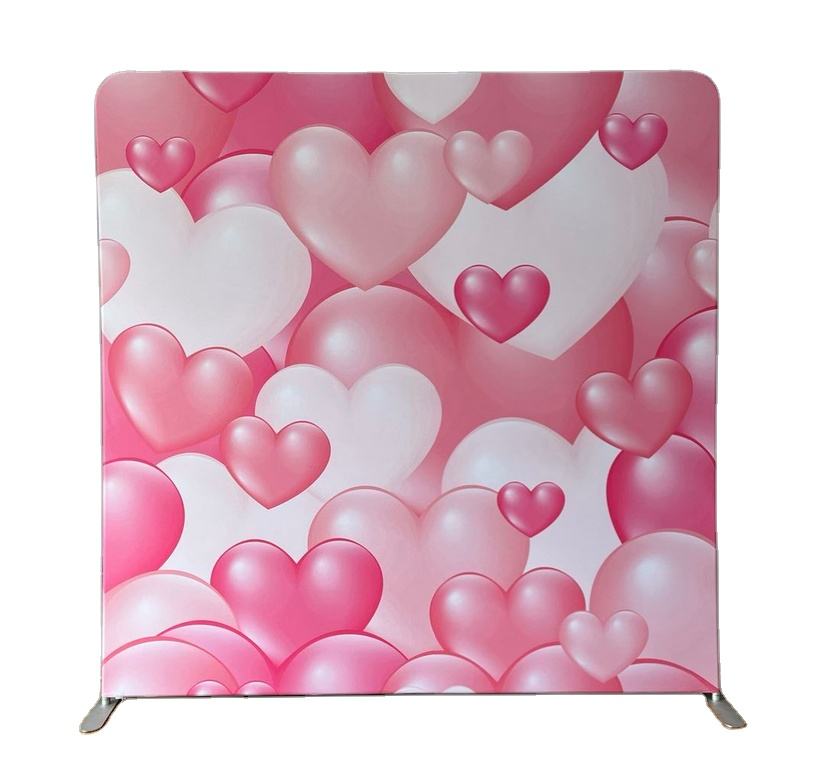 7.6x7.6 ft Collapsible frame wedding decoration background double sided ...