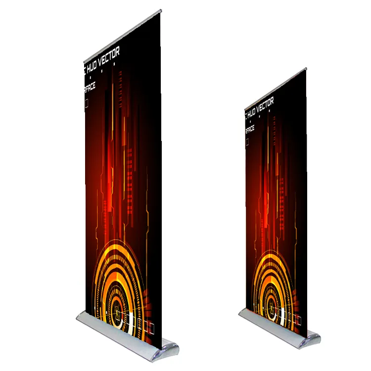 High quality moving luxurious retractable wide base trade show portable ...