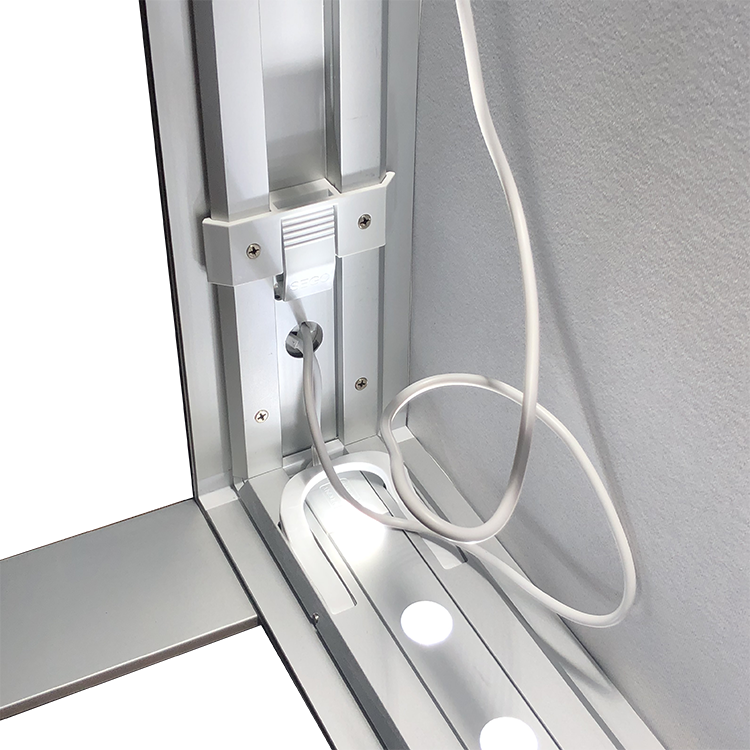 New design portable seg fabric led backlit light box display