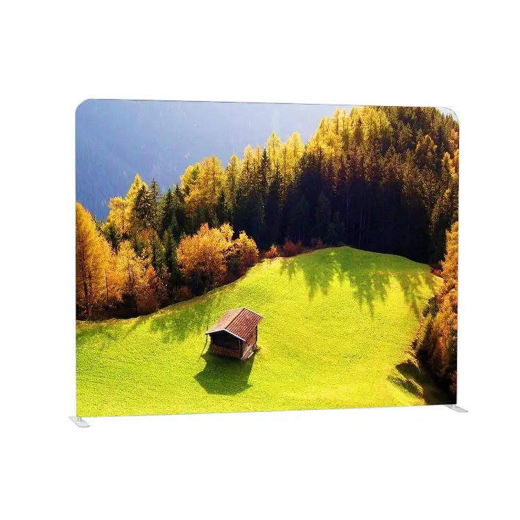 Boutique 10ft straight portable full color tension fabric module frame ...