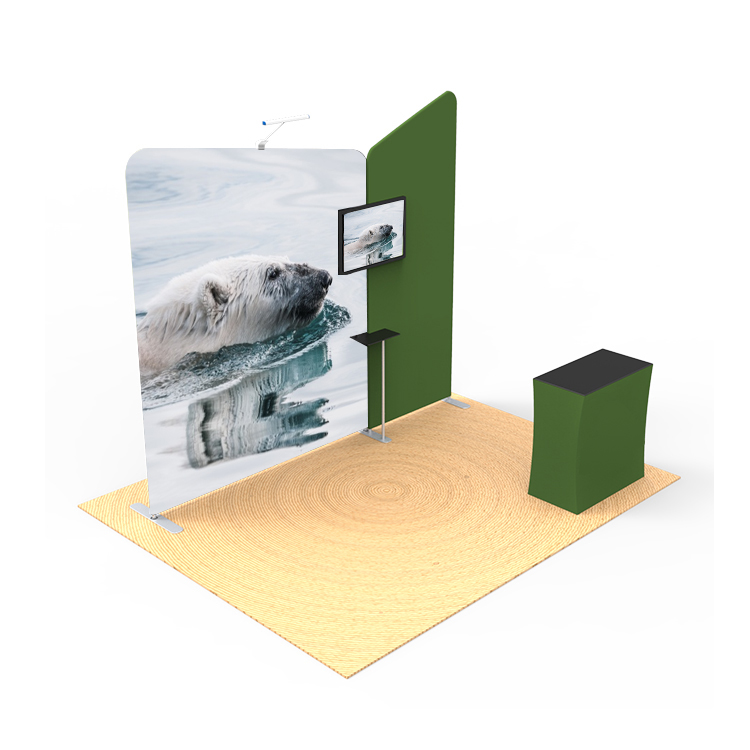 Portable modular aluminum frame trade show booth commercial exhibition ...