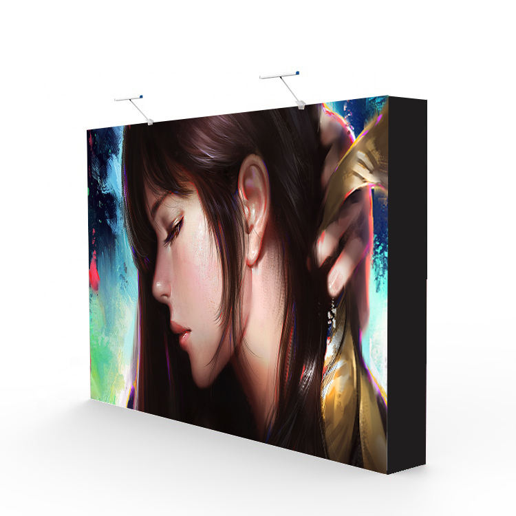 3x3 Straight Shaped pop up display exhibition stand portable exhibition ...