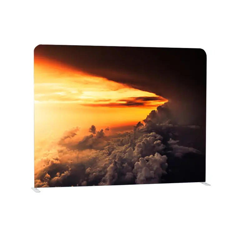 Boutique 10ft straight portable full color tension fabric module frame ...