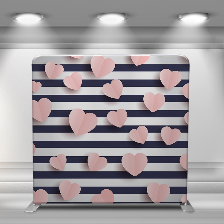 custom background 8 ft Aluminum tube stand tension fabric party events ...