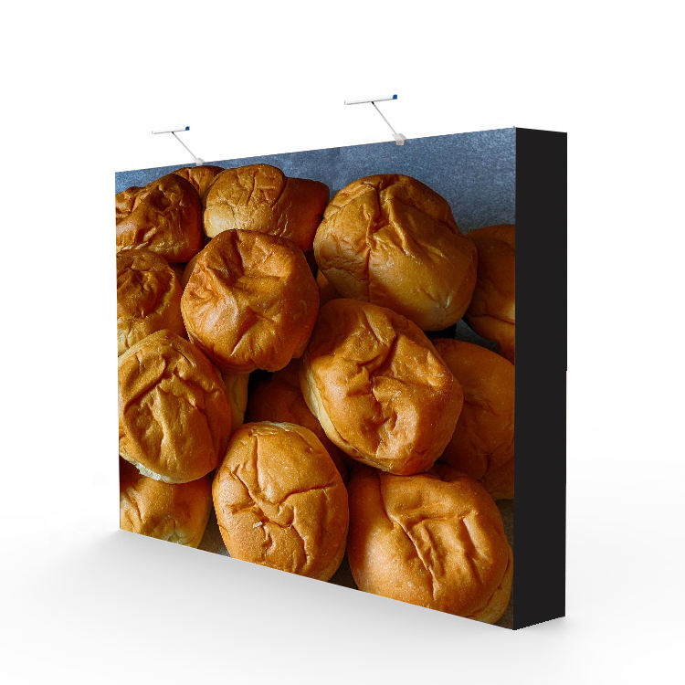 Exhibition banner stand wall With Custom Tension Fabric Printed 5x3 Pop ...