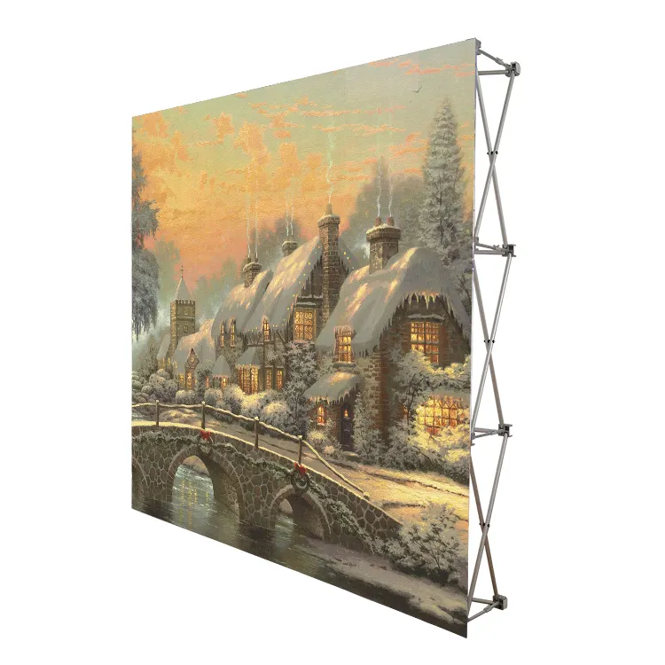 3x3 Pop Up Display Stand 10 ft Straight Aluminum Stand Display Banner ...