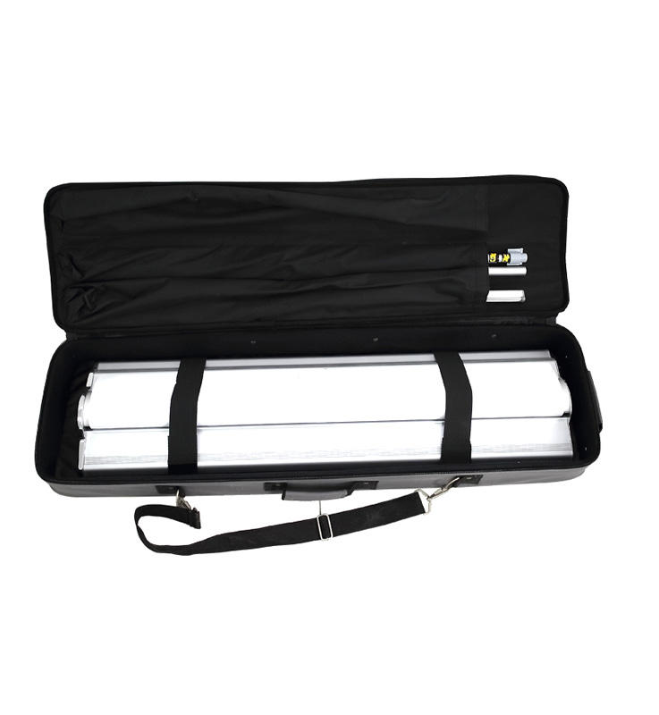 Flat widebase luxury roll up, aluminium display stand, custom factory ...