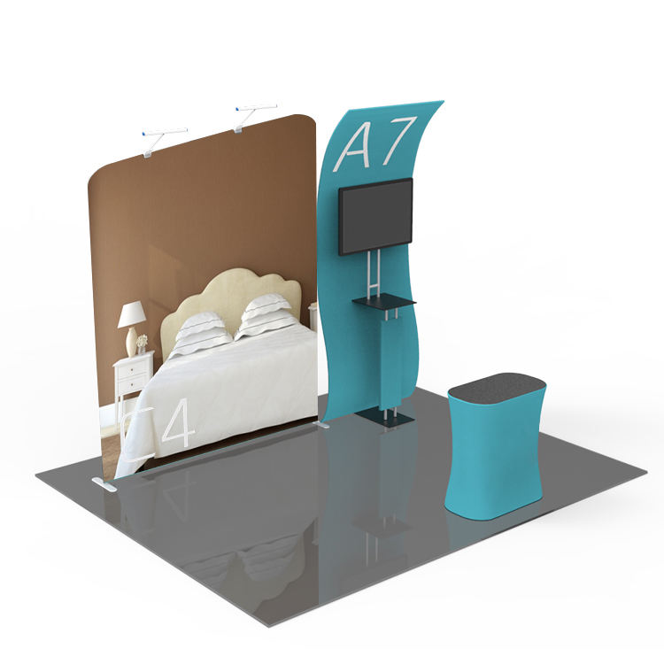 Portable modular aluminum frame trade show booth commercial exhibition ...