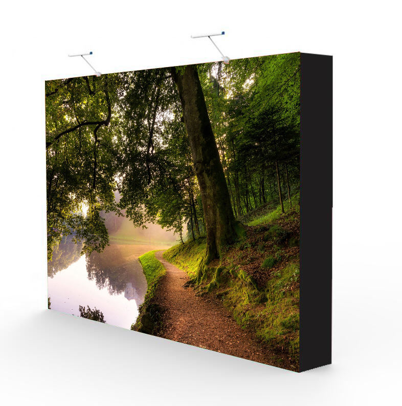 Portable and easy set up advertising straight Display Stand for ...