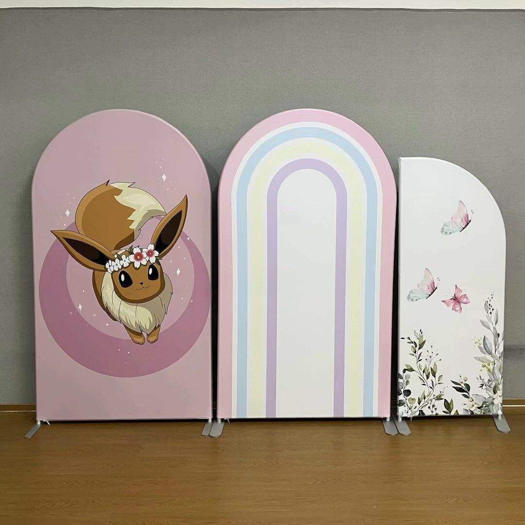 Custom Portable Arch Backdrop Wall 3 Round Arch Panel Birthday Wedding ...