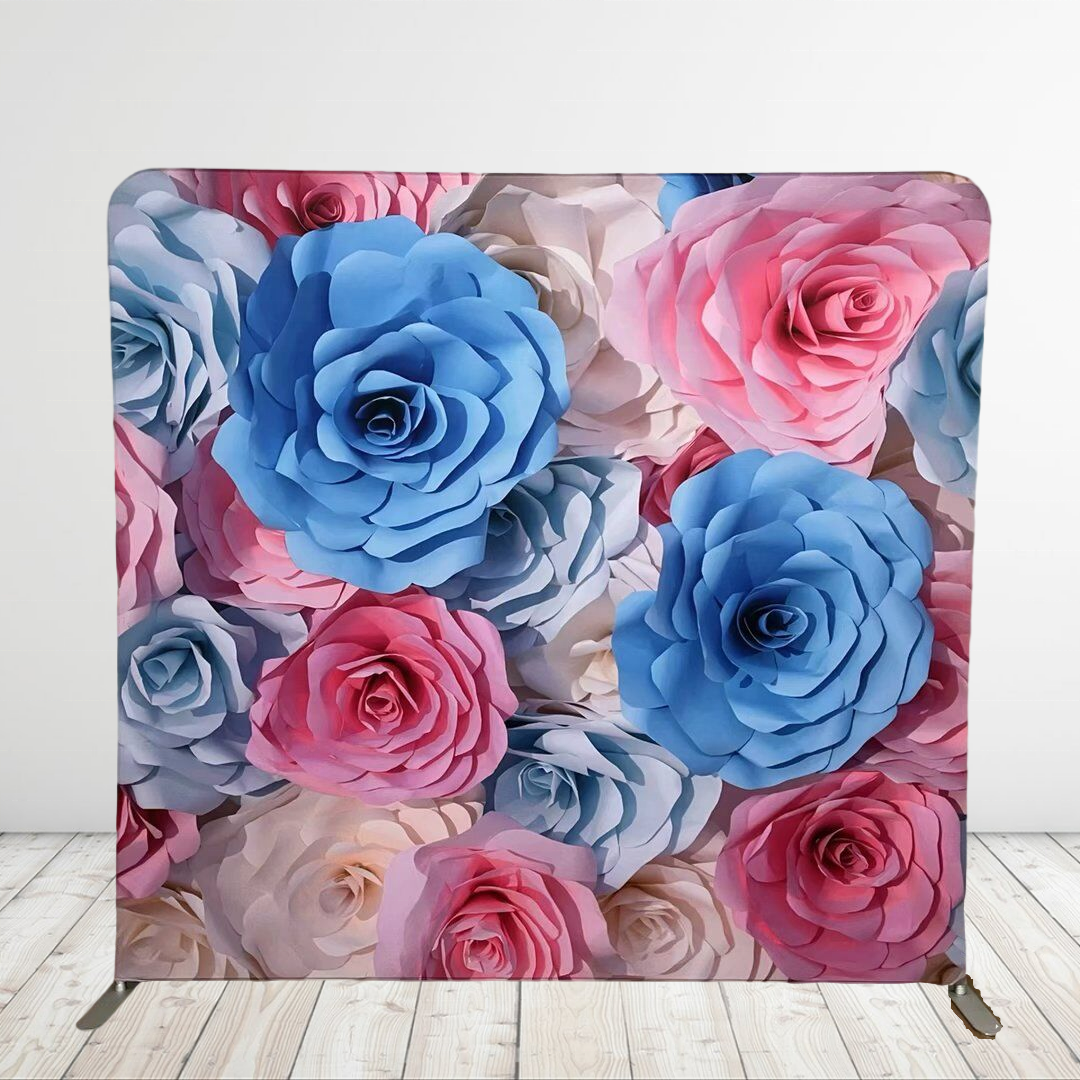 7.6x7.6 ft Collapsible frame wedding decoration background double sided ...