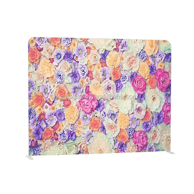 Custom size Portable tension fabric backdrop display stand wall