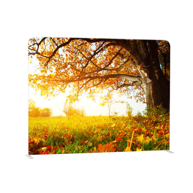 Custom full color straight tension fabric digital green screen fabric ...