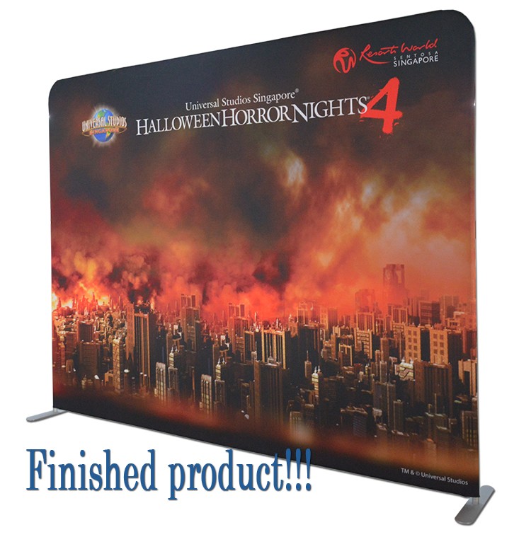 8ft portable fabric backdrops stands custom-made stretch pillow case ...